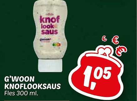G’woon Knoflooksaus Fles 300 Ml. Aanbieding bij Dekamarkt - FolderFeest.nl