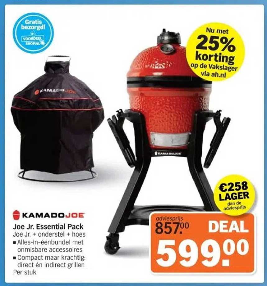 Kamado Joe Joe Jr. Essential Pack Aanbieding bij Albert Heijn ...