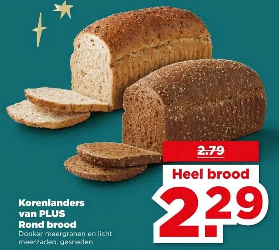 Korenlanders Van Plus Rond Brood Aanbieding bij PLUS - FolderFeest.nl