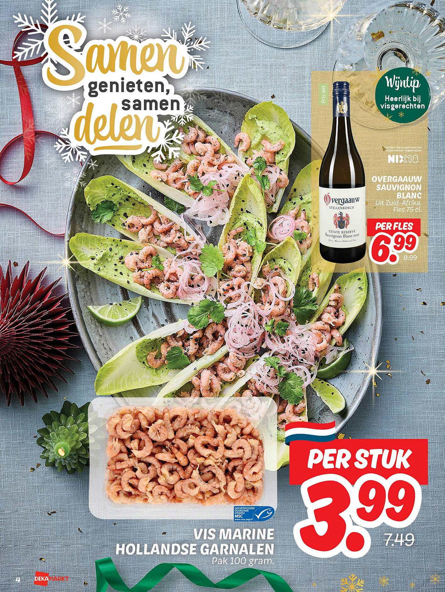 Vis Marine Hollandse Garnalen Pak 100 Gram Aanbieding bij Dekamarkt ...