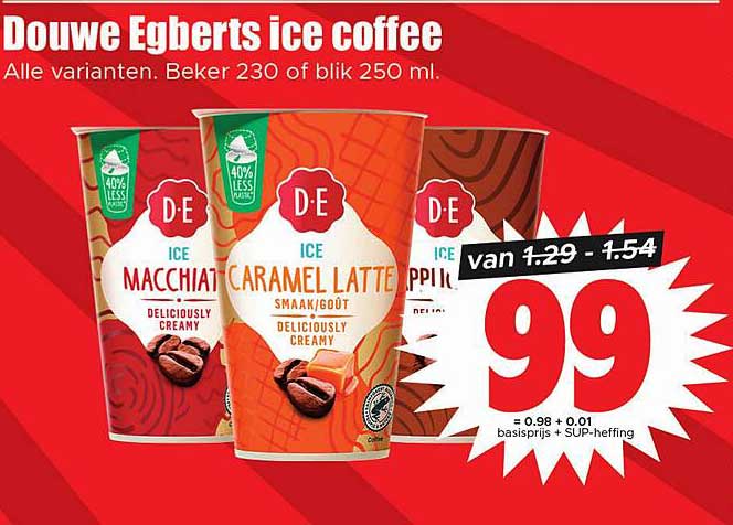 Douwe Egberts Ice Coffee Aanbieding bij Dirk - FolderFeest.nl