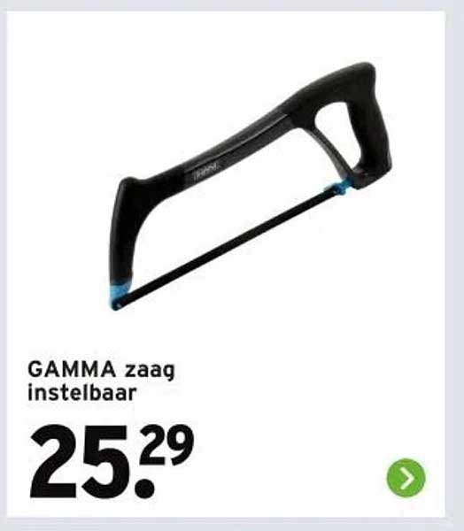 Gamma Zaag Instelbaar aanbieding bij GAMMA