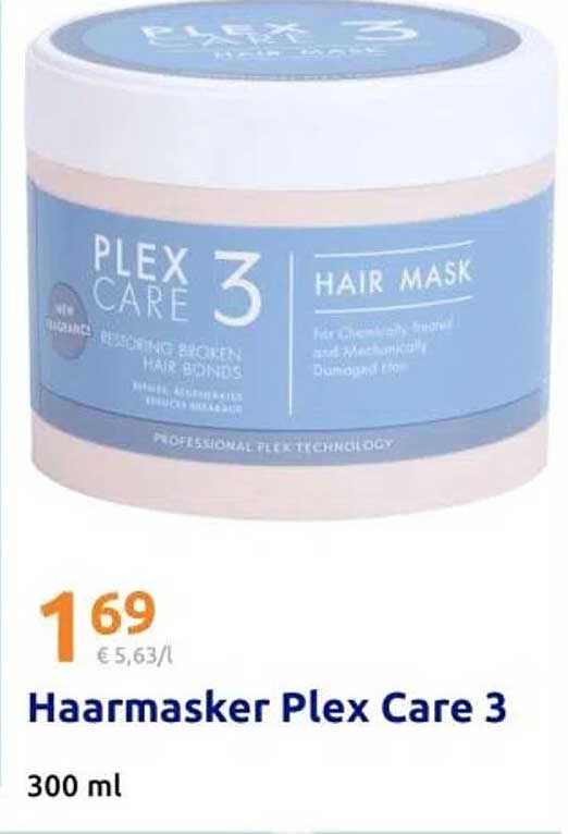 Haarmasker Plex Care 3 aanbieding bij Action