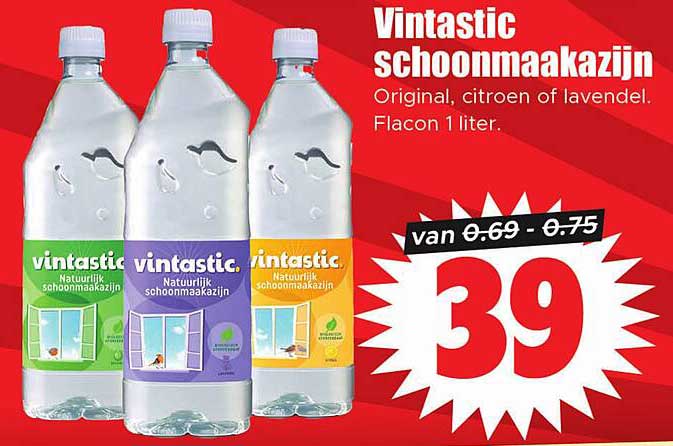 Vintastic Schoonmaakazijn Aanbieding bij Dirk - FolderFeest.nl