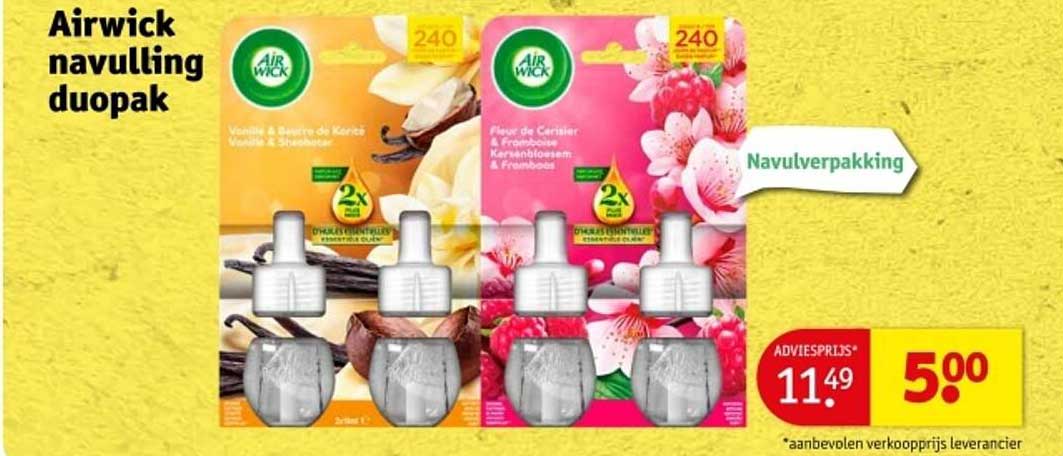 Airwick Navulling Duopak Aanbieding bij Kruidvat - FolderFeest.nl