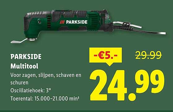 Parkside Multitool Aanbieding bij Lidl - FolderFeest.nl