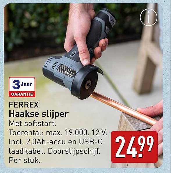 Ferrex Haakse Slijper Aanbieding bij ALDI - FolderFeest.nl