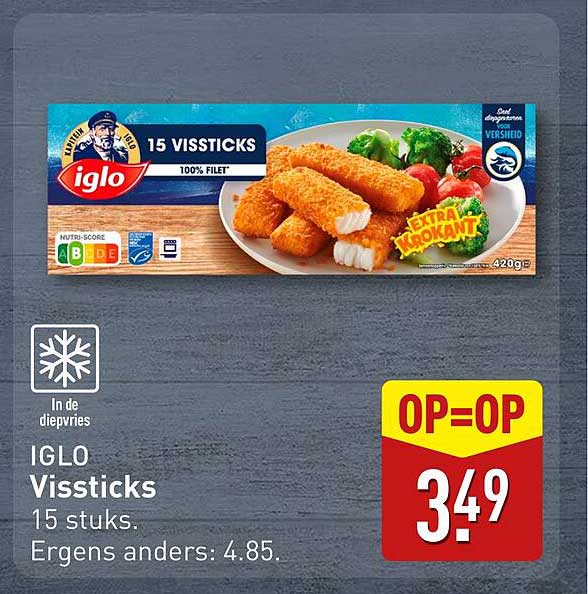 Iglo Vissticks aanbieding bij ALDI