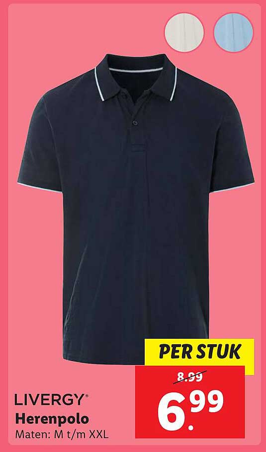 Livergy® Herenpolo aanbieding bij Lidl