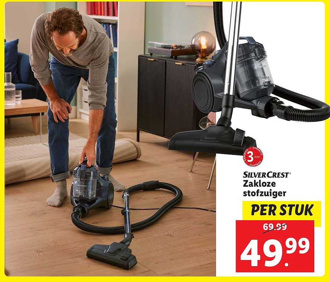 Silvercrest Zakloze Stofzuiger aanbieding bij Lidl