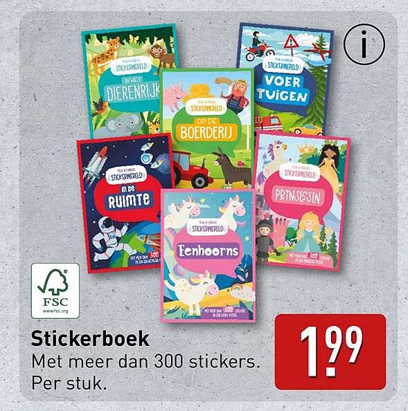 Stickerboek Aanbieding bij ALDI - FolderFeest.nl