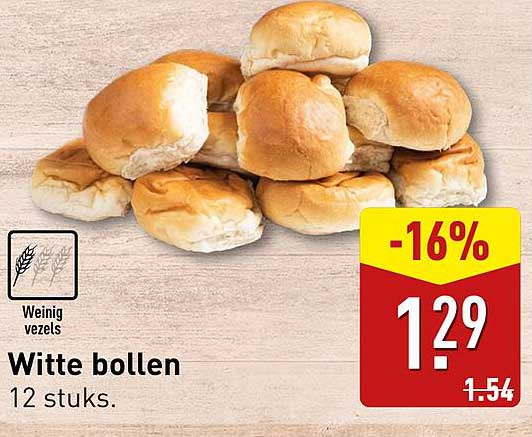 Witte Bollen aanbieding bij ALDI