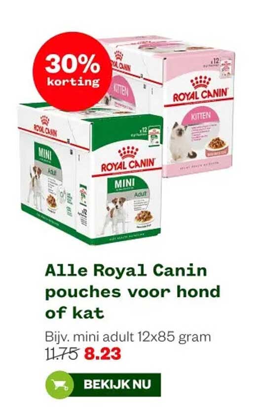 Alle Royal Canin Pouches Voor Hond Of Kat Aanbieding bij Welkoop ...
