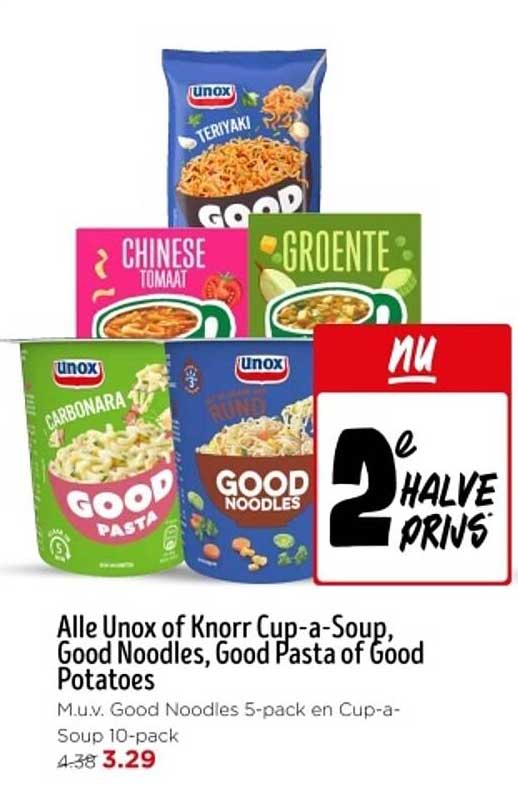 Alle Unox Of Knorr Cup-A-Soup, Good Noodles, Good Pasta Of Good ...