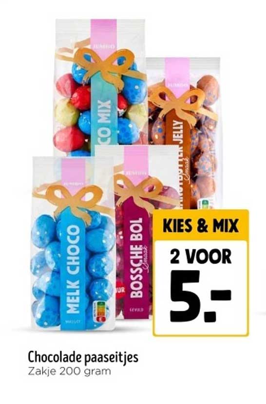 Chocolade Paaseitjes Aanbieding bij Jumbo - FolderFeest.nl