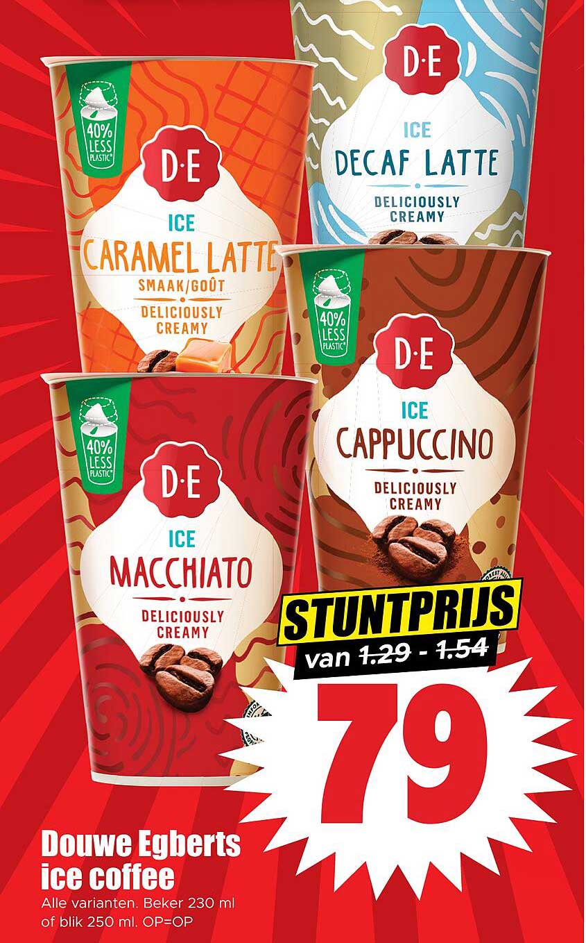Douwe Egberts Ice Coffee Aanbieding bij Dirk - FolderFeest.nl