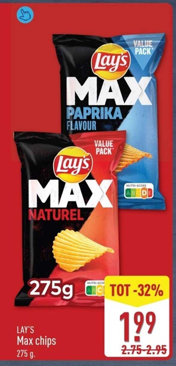 Lay's Max Chips Aanbieding bij ALDI - FolderFeest.nl