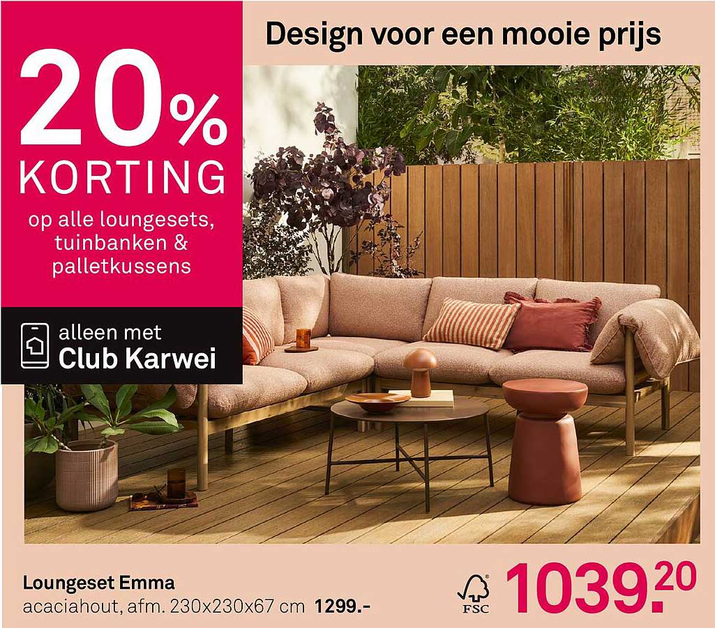 Loungeset Emma Aanbieding bij Karwei - FolderFeest.nl
