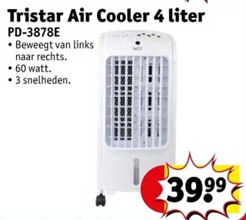Tristar Air Cooler 4 Liter Pd-3878E Aanbieding bij Kruidvat ...