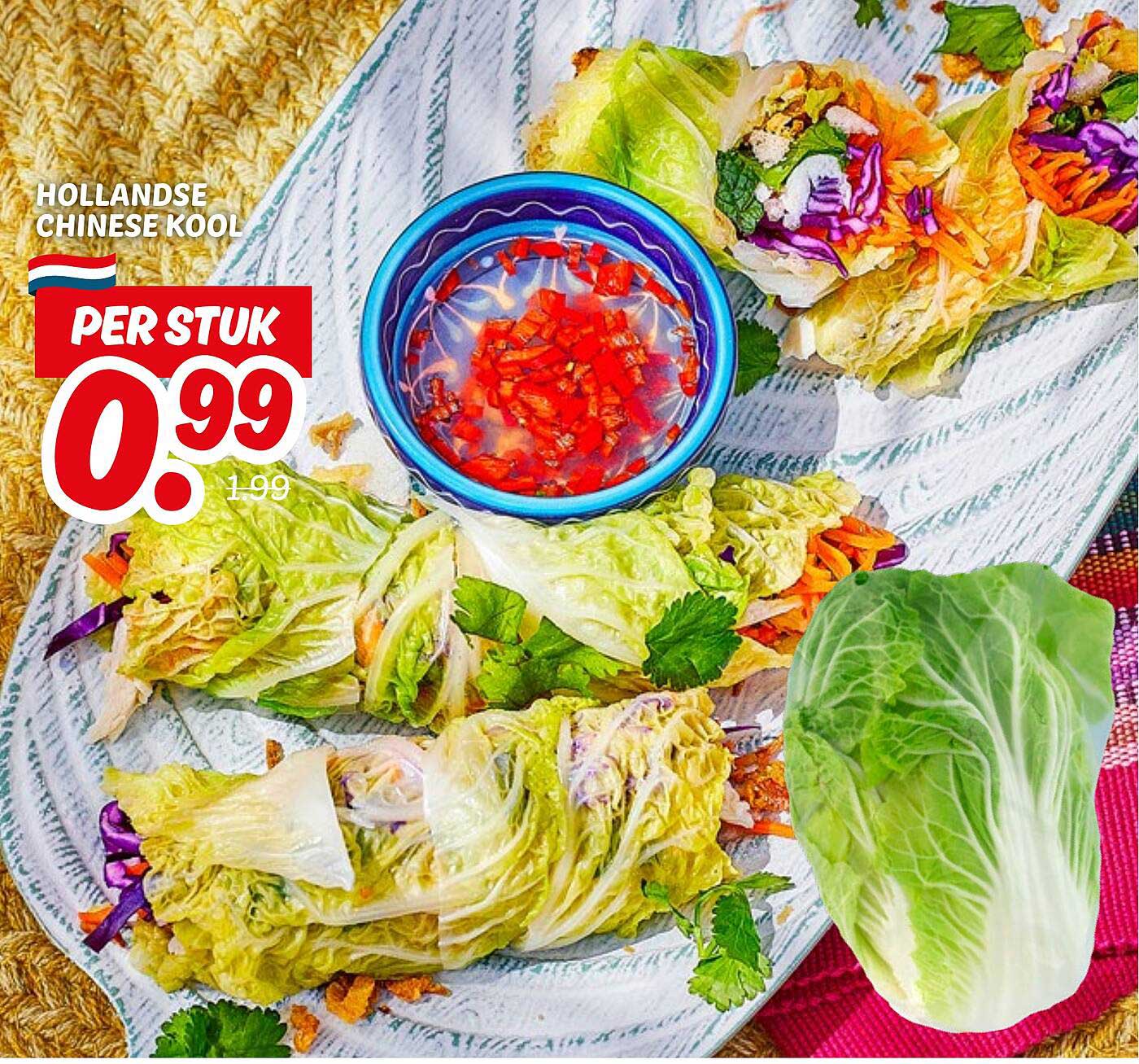 Hollandse Chinese Kool Aanbieding bij Dekamarkt - FolderFeest.nl