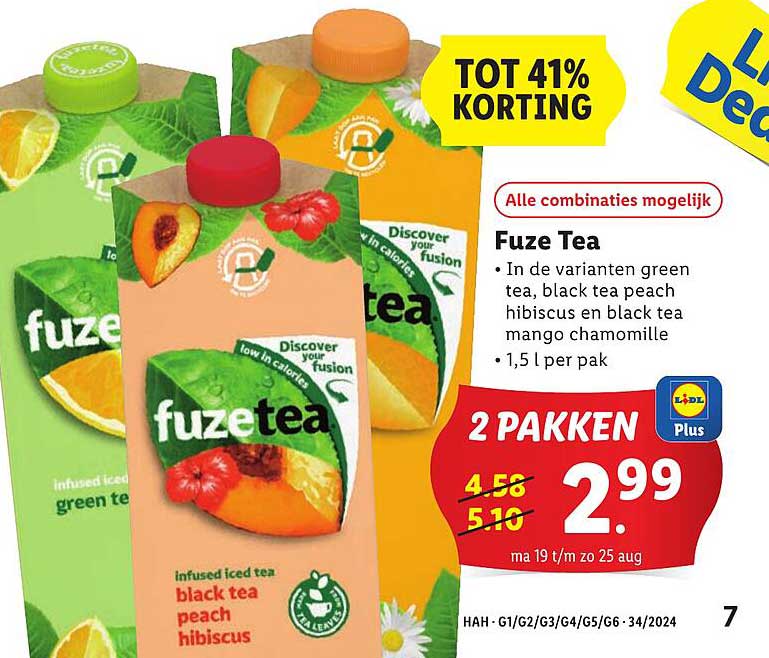 Fuze Tea aanbieding bij Lidl