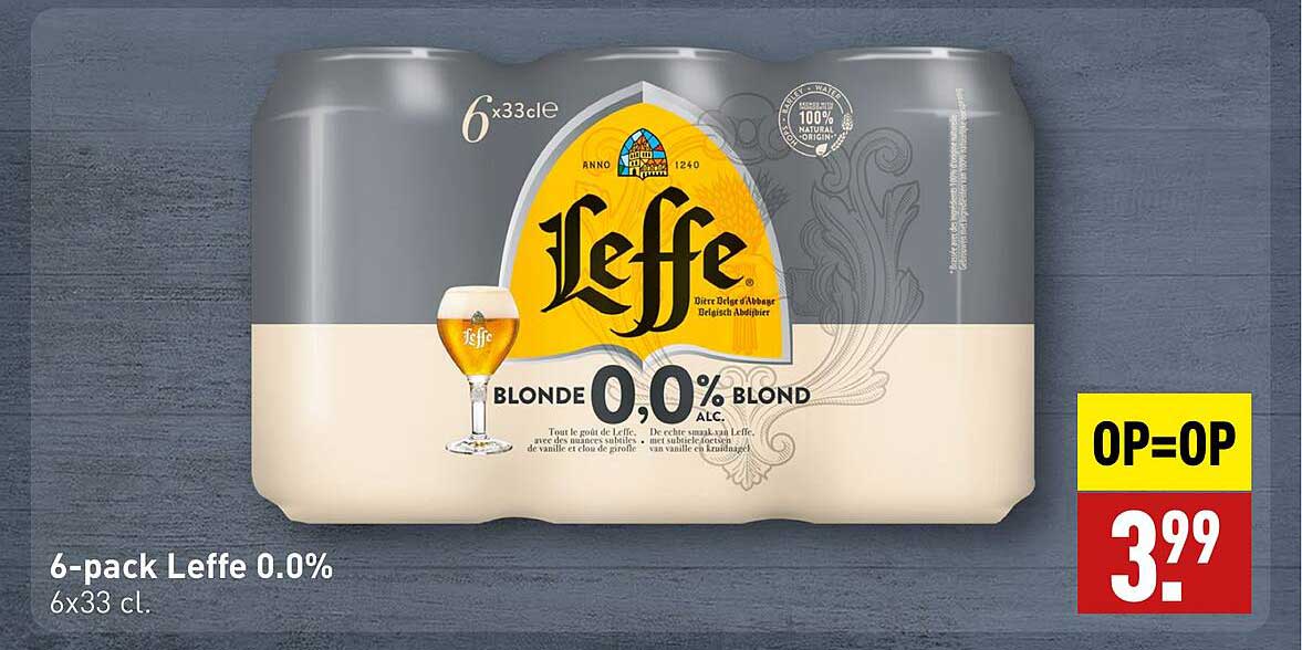 6-Pack Leffe 0.0% aanbieding bij ALDI