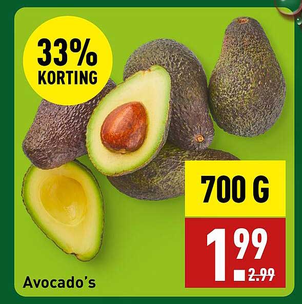 Avocado’s aanbieding bij ALDI