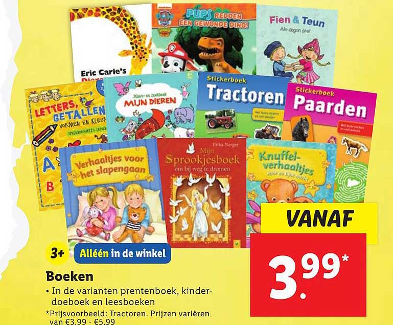 Boeken aanbieding bij Lidl