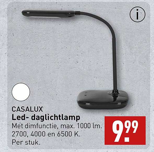 Casalux Led- Daglichtlamp Aanbieding bij ALDI - FolderFeest.nl