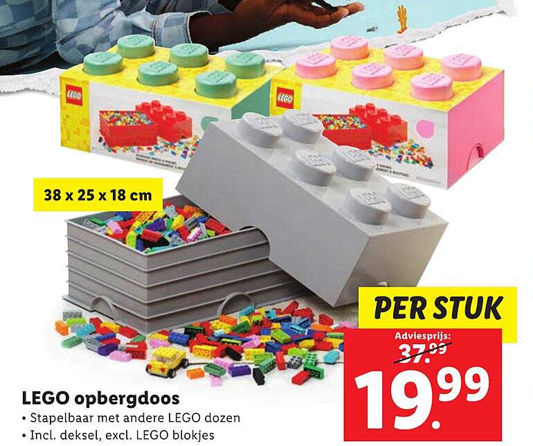 Lego Opbergdoos aanbieding bij Lidl