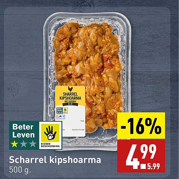 Scharrel Kipshoarma aanbieding bij ALDI