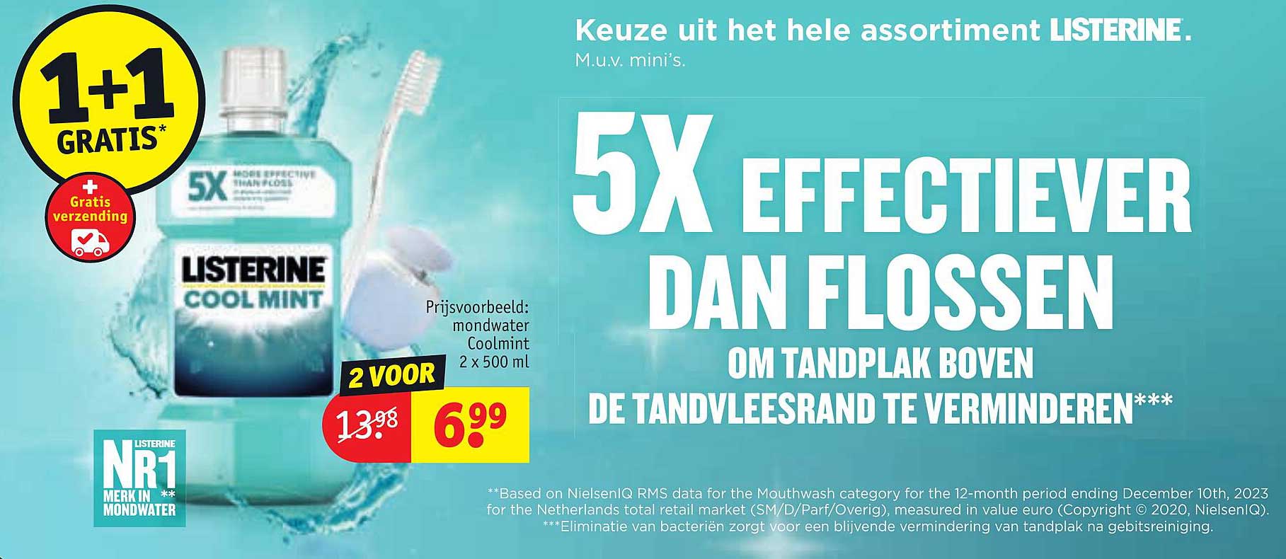 5X Effectiever Dan Flossen Om Tandplak Boven De Tandvleesrand Te ...