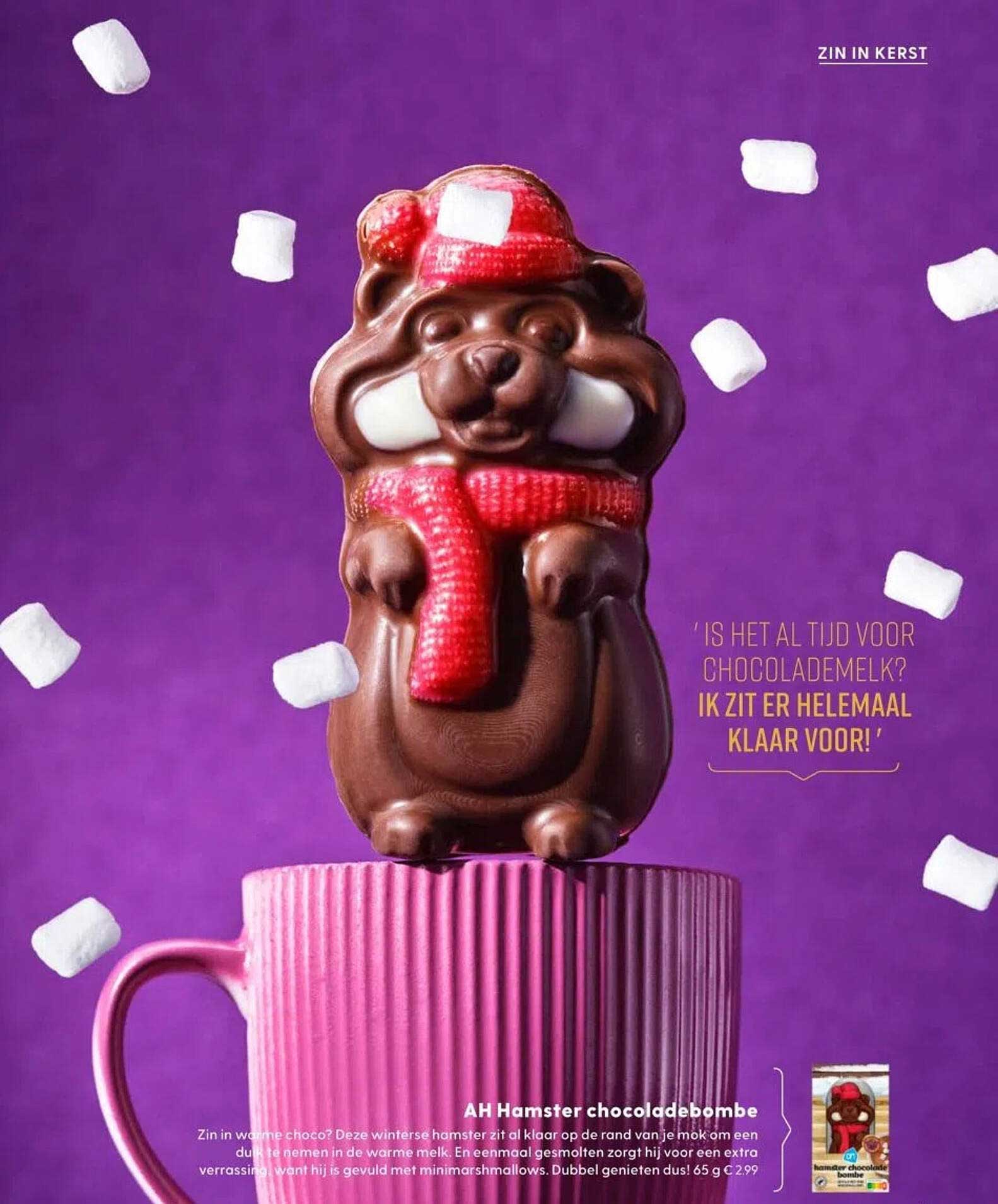 Ah Hamster Chocoladebombe Aanbieding bij Albert Heijn - FolderFeest.nl