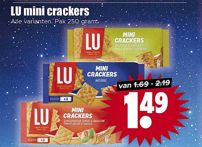 Lu Mini Crackers Aanbieding Bij Dirk