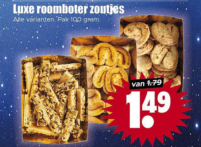 Luxe Roomboter Zoutjes aanbieding bij Dirk