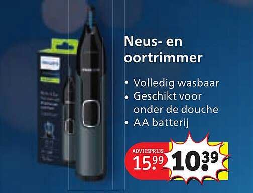 Neus- En Oortrimmer aanbieding bij Kruidvat