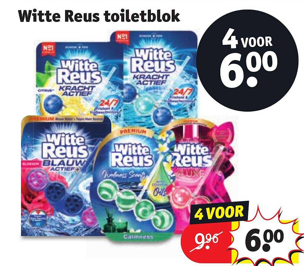 Witte Reus Toiletblok aanbieding bij Kruidvat