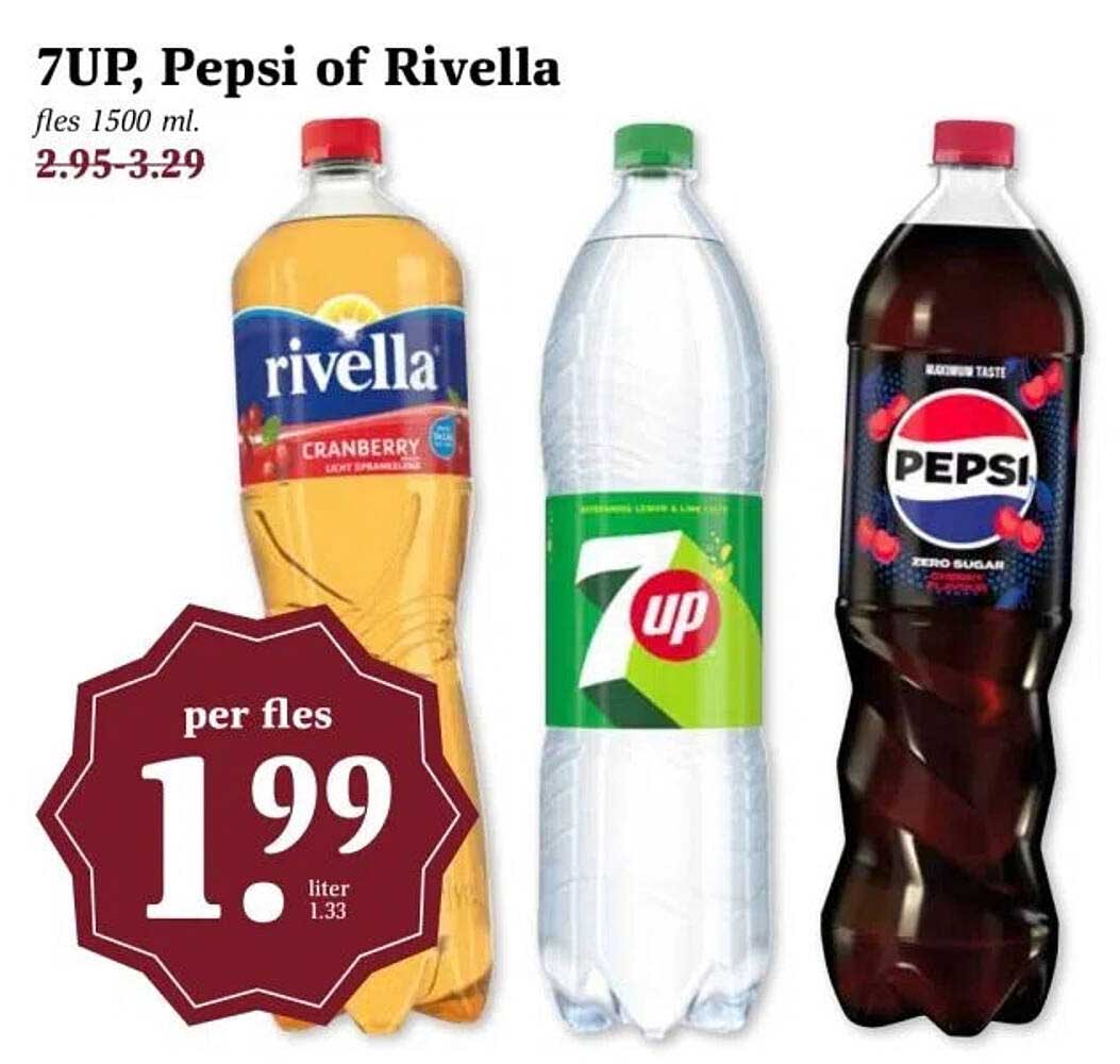 7Up, Pepsi Of Rivella Aanbieding bij Boon's Markt - FolderFeest.nl