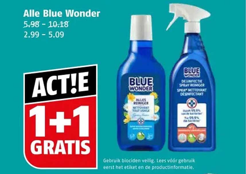 Alle Blue Wonder Aanbieding bij Poiesz - FolderFeest.nl