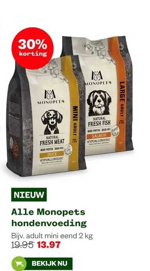 Alle Monopets Hondenvoeding Aanbieding bij Welkoop - FolderFeest.nl
