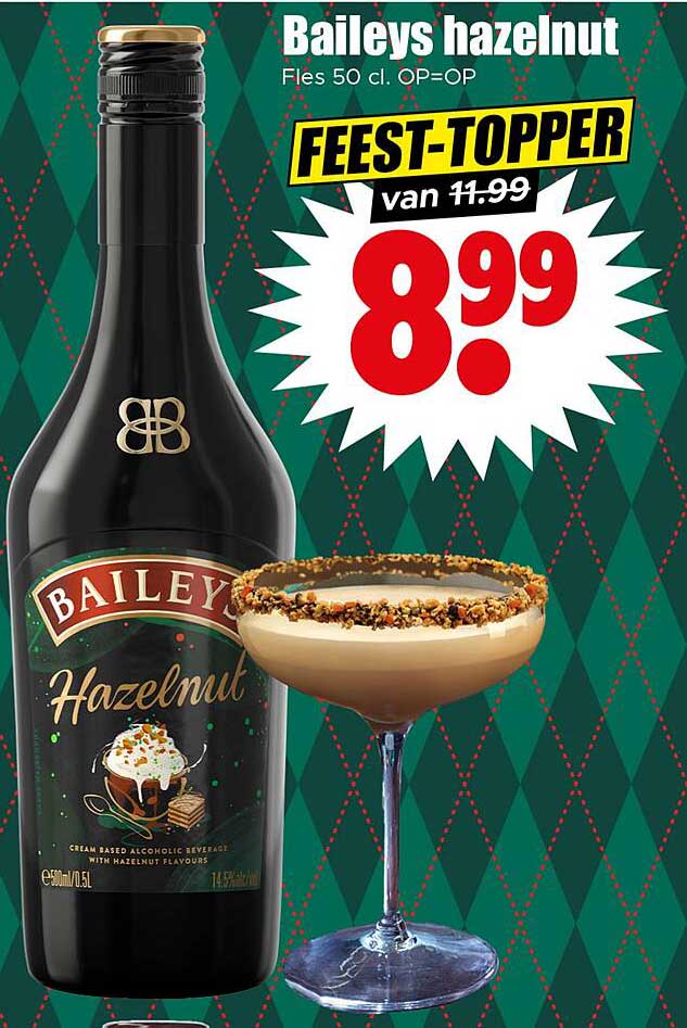 Baileys Hazelnot Aanbieding bij Dirk - FolderFeest.nl