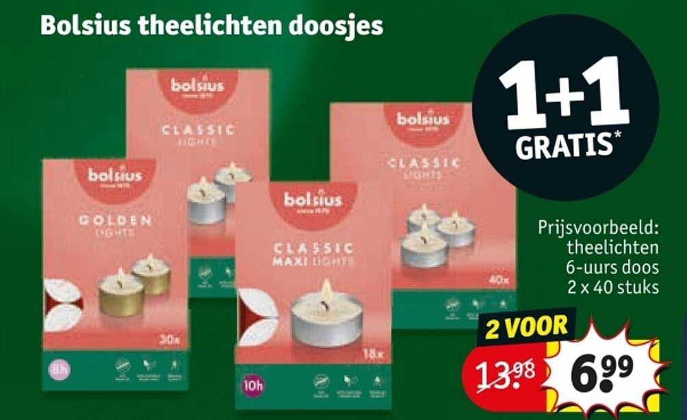 Bolsius Theelichten Doosjes Aanbieding bij Kruidvat - FolderFeest.nl