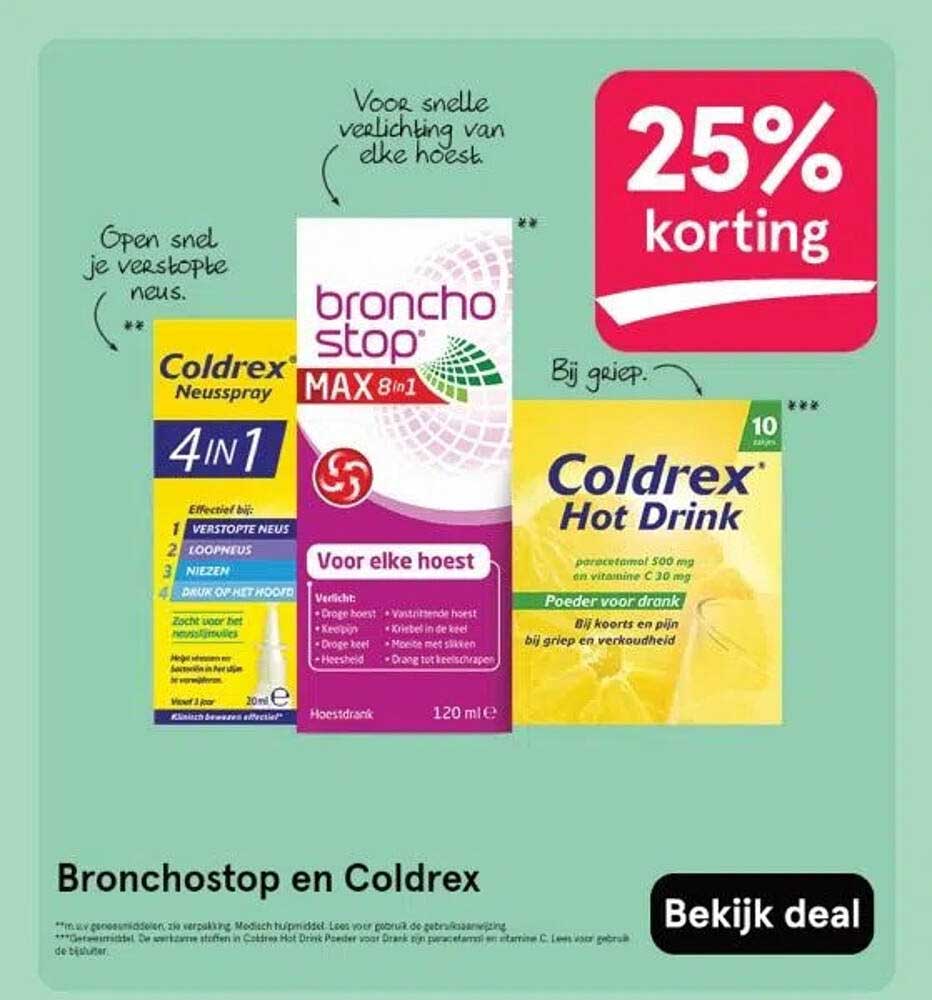Bronchostop En Coldrex Aanbieding bij Etos - FolderFeest.nl