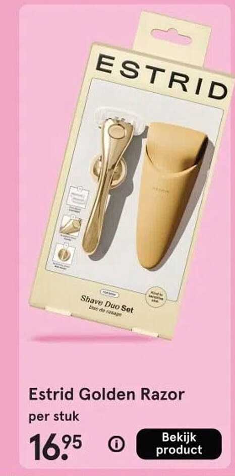Estrid Golden Razor Per Stuk Aanbieding bij Etos - FolderFeest.nl