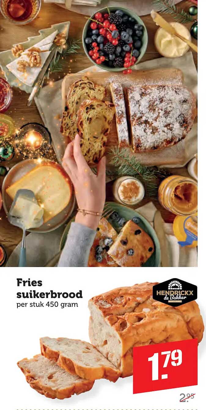 Fries Suikerbrood Per Stuk 450 Gram Aanbieding bij Coop - FolderFeest.nl