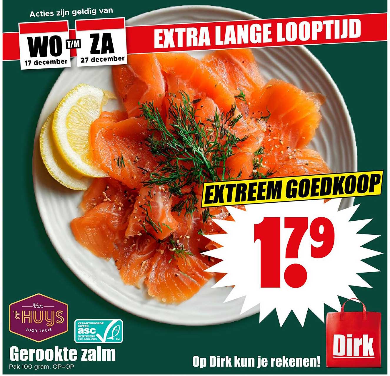 Gerookte Zalm Aanbieding bij Dirk - FolderFeest.nl