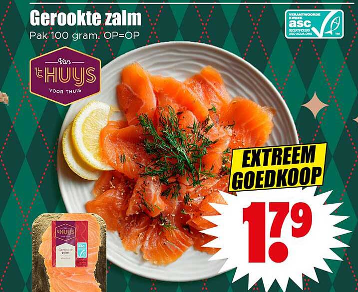 Gerookte Zalm Aanbieding bij Dirk - FolderFeest.nl