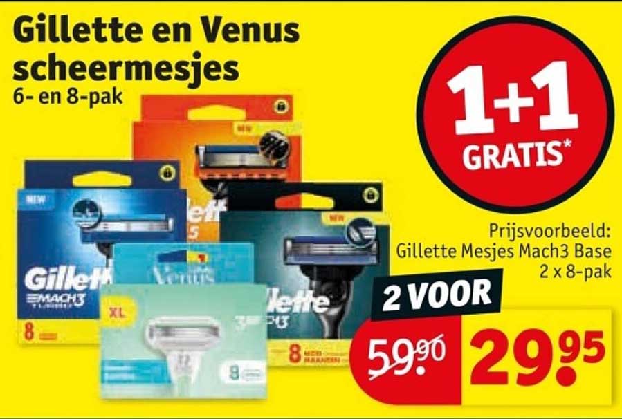 Gillette En Venus Scheermesjes 6- En 8-Pak Aanbieding bij Kruidvat ...