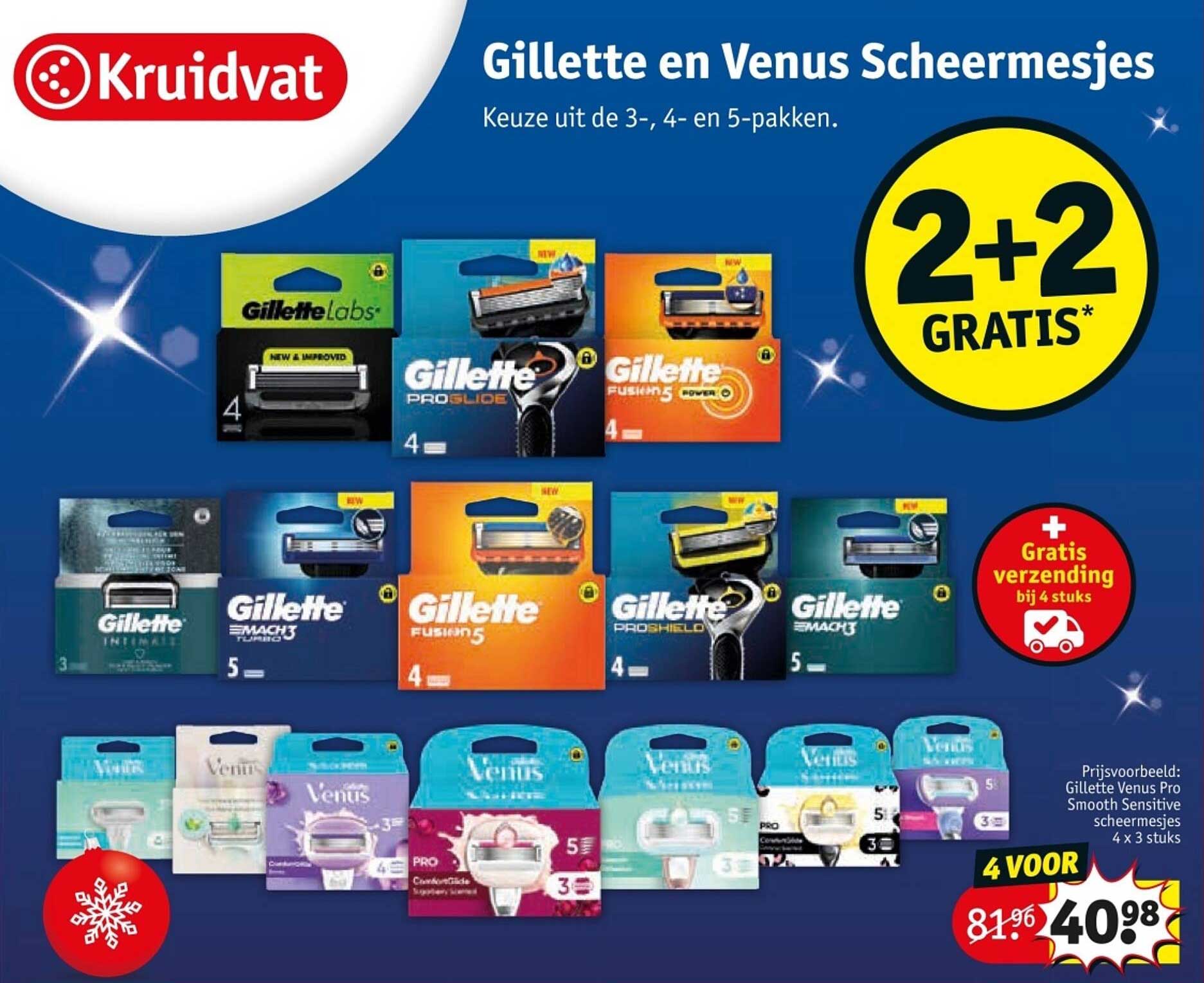 Gillette En Venus Scheermesjes Aanbieding bij Kruidvat - FolderFeest.nl