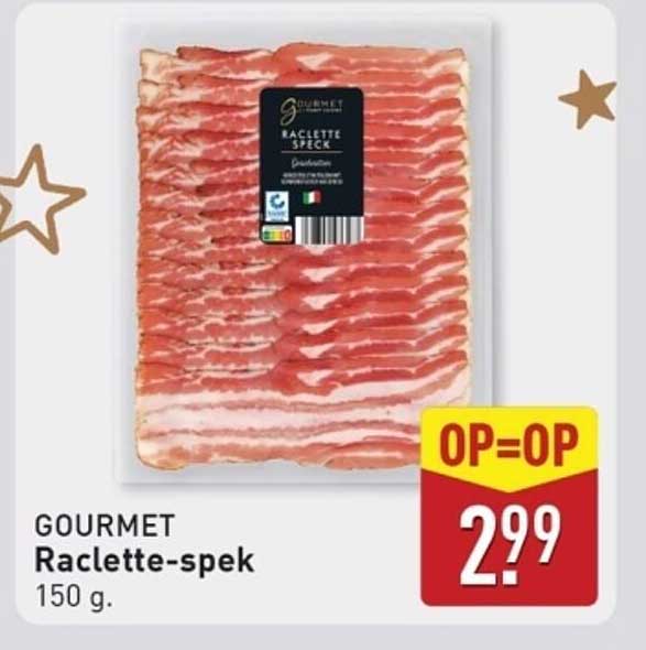 Gourmet Raclette-Spek Aanbieding bij ALDI - FolderFeest.nl